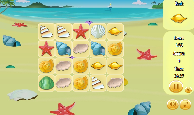 Shell Challenge Puzzle HTML5 Games – Tool Sello – ToolSello
